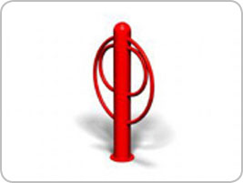 red_bike_rack_boulder | Creative Recreational Systems, Inc