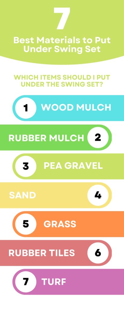 7 Best Materials to Put Under Swing Set
