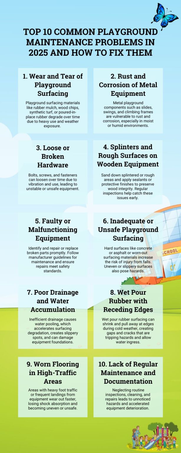 Top 10 Common Playground Maintenance Problems in 2025